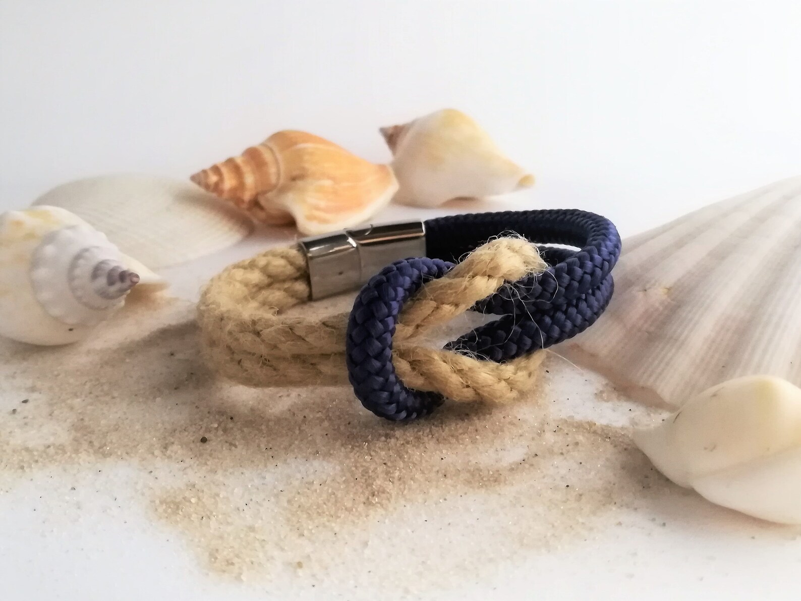 Rope Bracelet With Sailor Knot, Nautical Knot Bracelet, Men's Rope ...