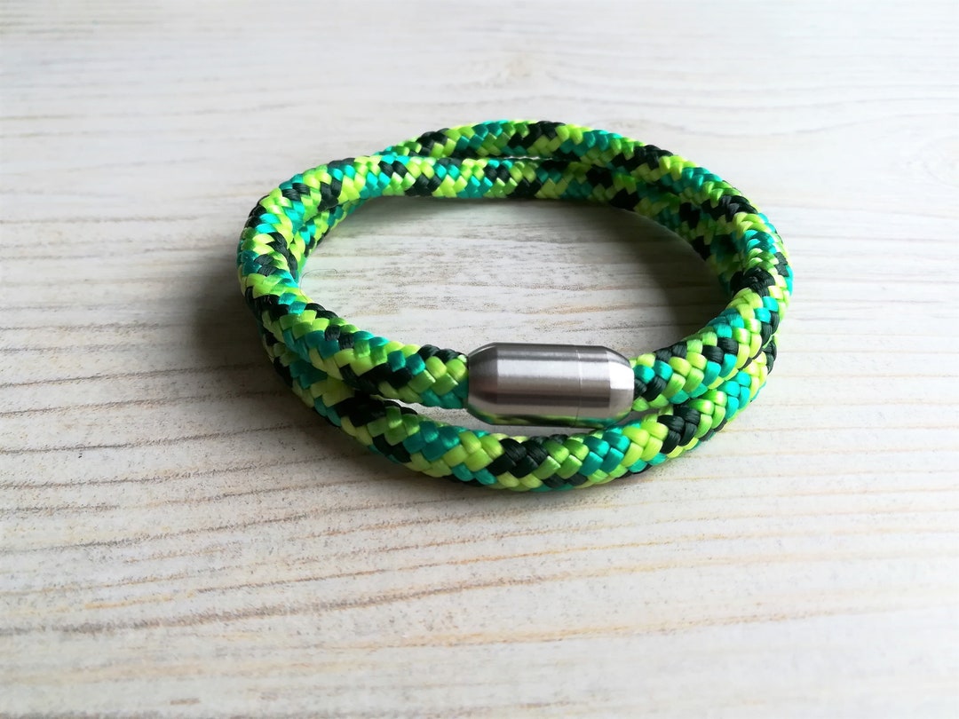 Wrap Bracelet From Nautical Rope With Stainless Steel Magnetic Clasp ...