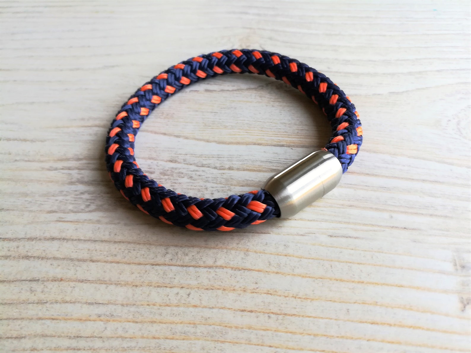 Maritime Bracelet for Men 8mm Nautical Rope With Magnetic Clasp From ...