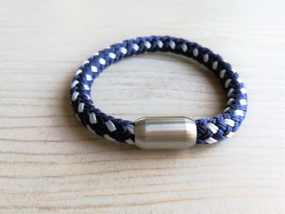 Maritime Bracelet for Men 8mm Nautical Rope With Magnetic - Etsy