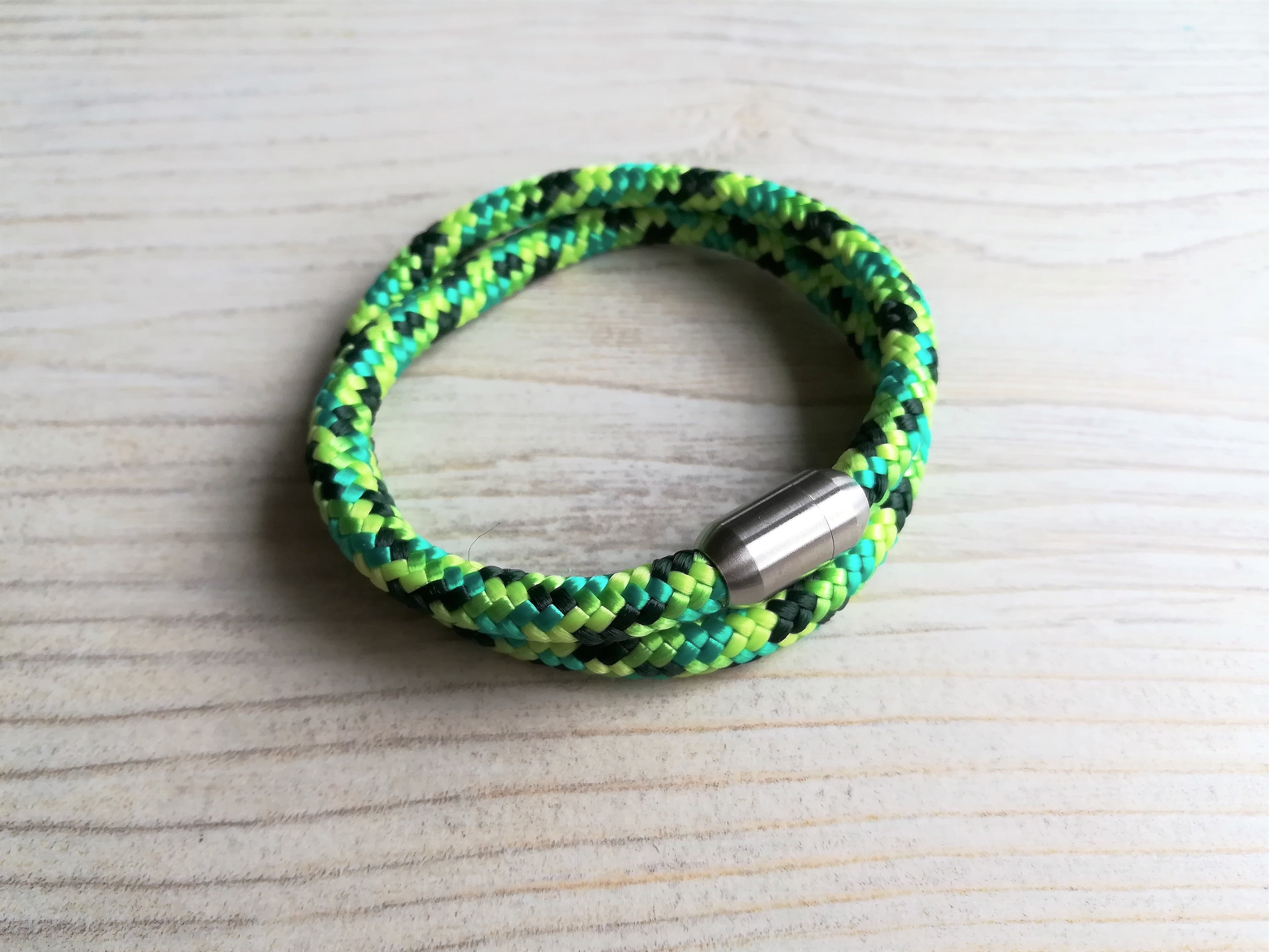 Wrap Bracelet From Nautical Rope With Stainless Steel Magnetic Clasp ...