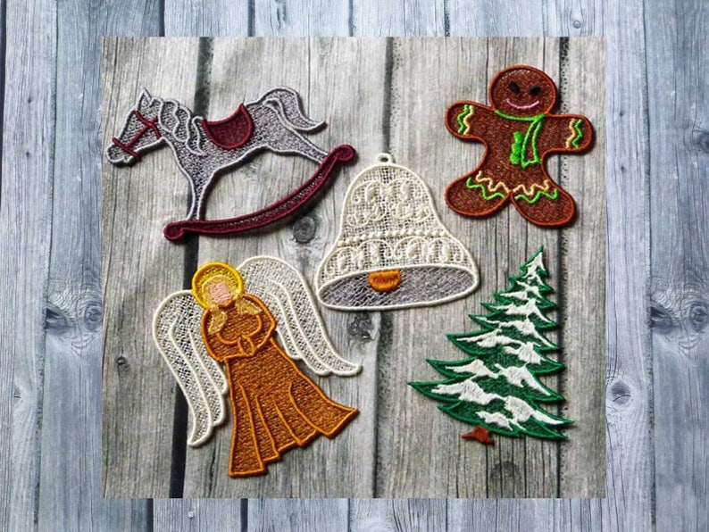 Stickdatei Lace, FSL Weihnachtsschmuck, 10x10 Rahmen ...