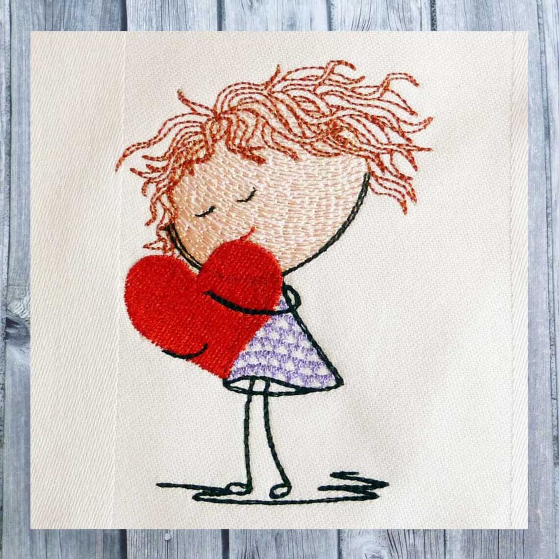 Machine Embroidery Pack Cute Little Girl 4 X4 - Etsy