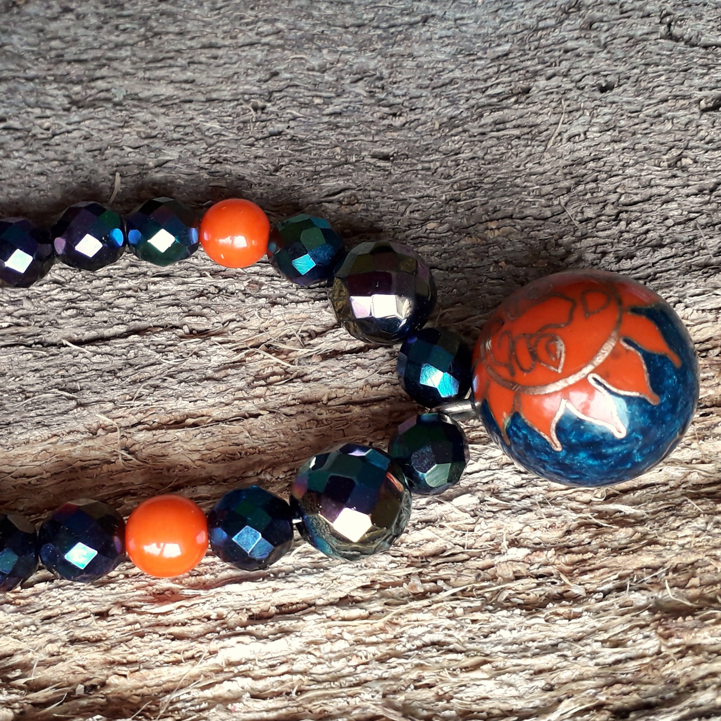 Chinese meditatie ketting stress bal hanger zon en sterren | Etsy