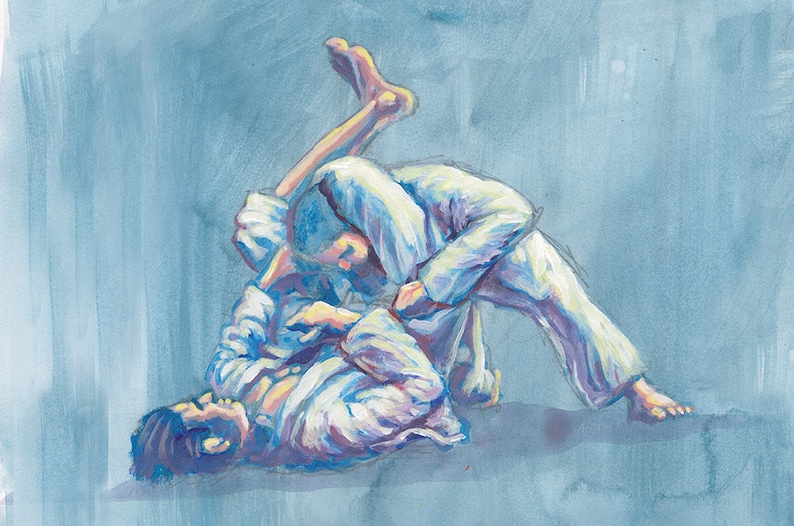 Brazilian Jiu Jitsu Setting Triangle Submission - Etsy