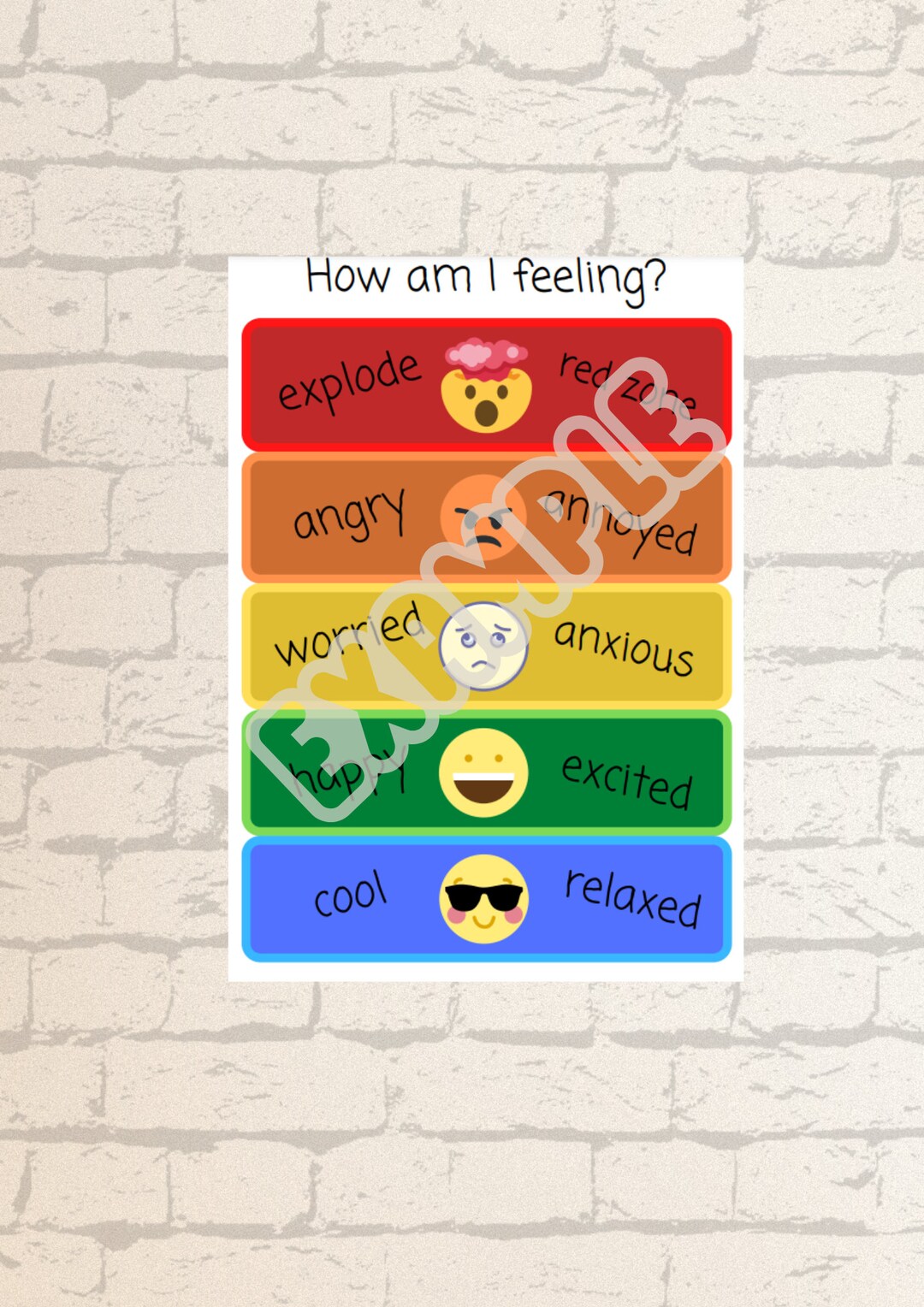 Printable How Am I Feeling Board Asd Adhd Autism Anxiety - Etsy