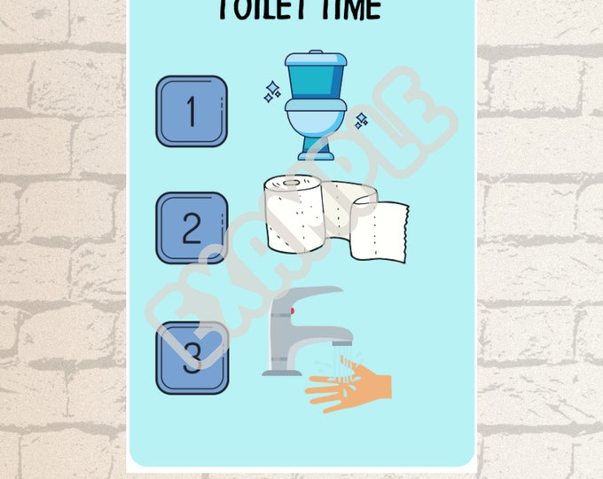 Toilet Visual Board Chart Asd Adhd Autism Anxiety - Etsy