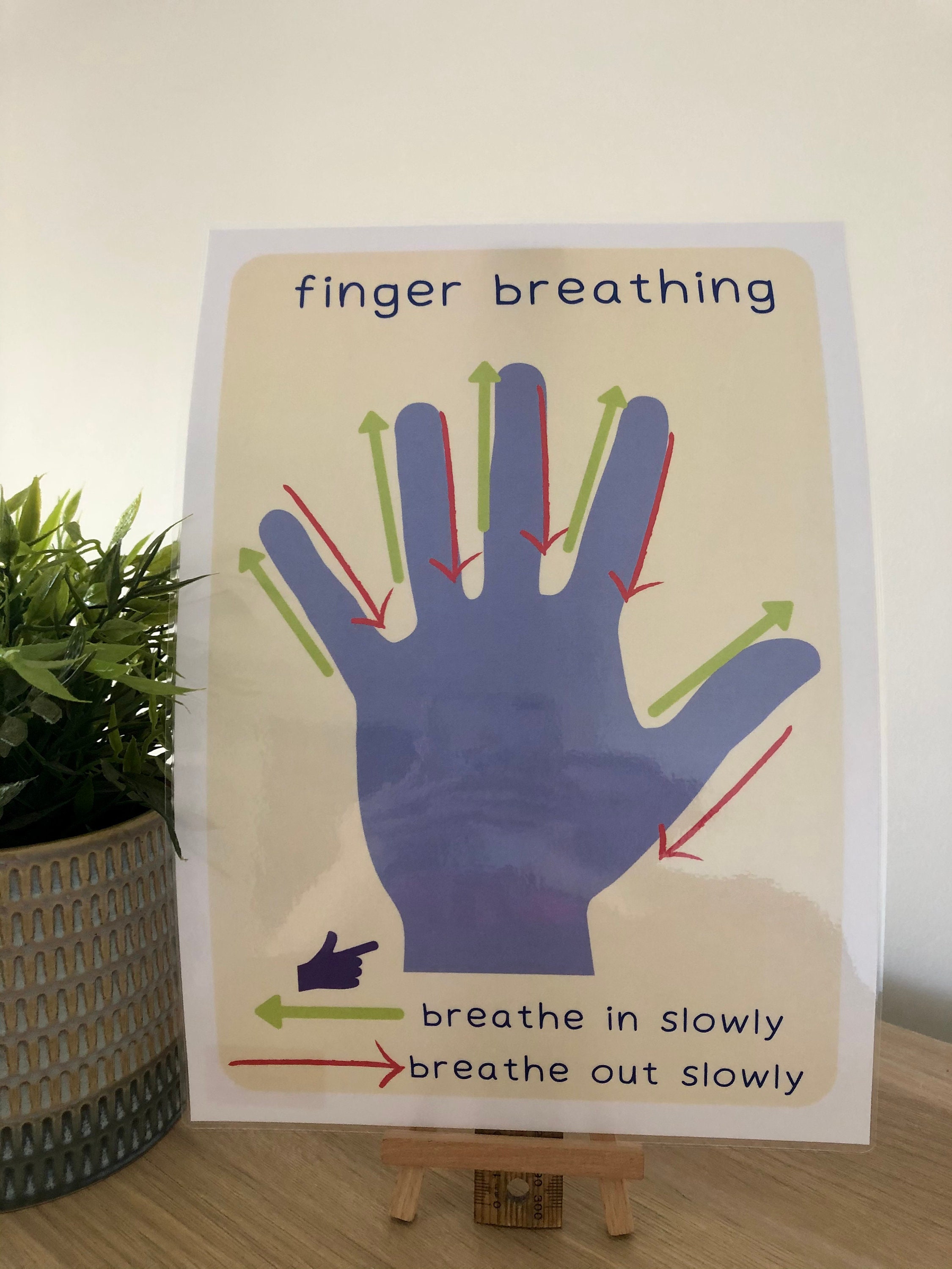 Breathing Visual Chart Asd Adhd Autism Anxiety - Etsy Australia