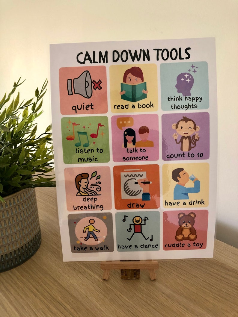 Calm Down Tools Board - Etsy