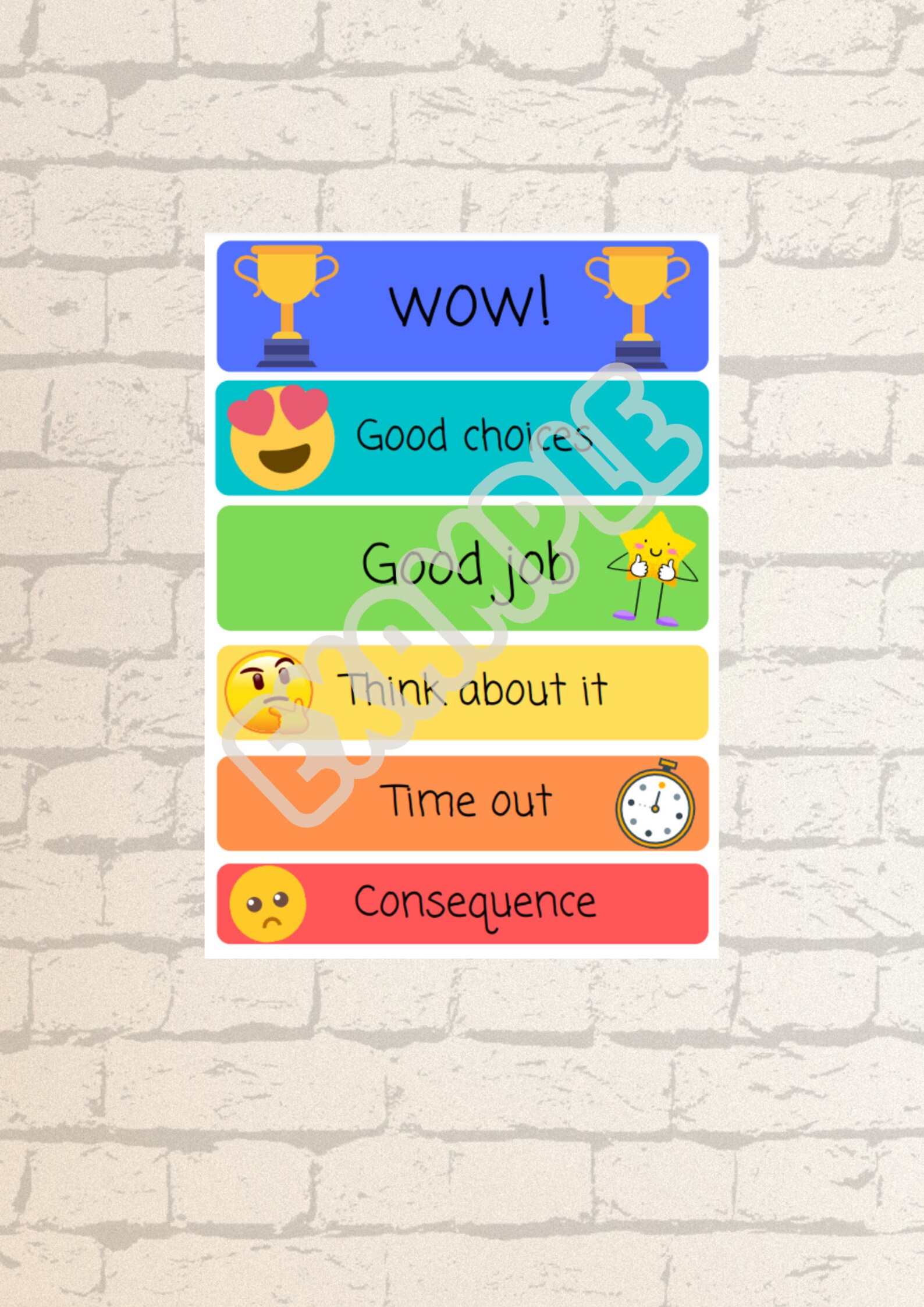 Downloadable Behaviour Chart Asd Adhd Autism Anxiety - Etsy