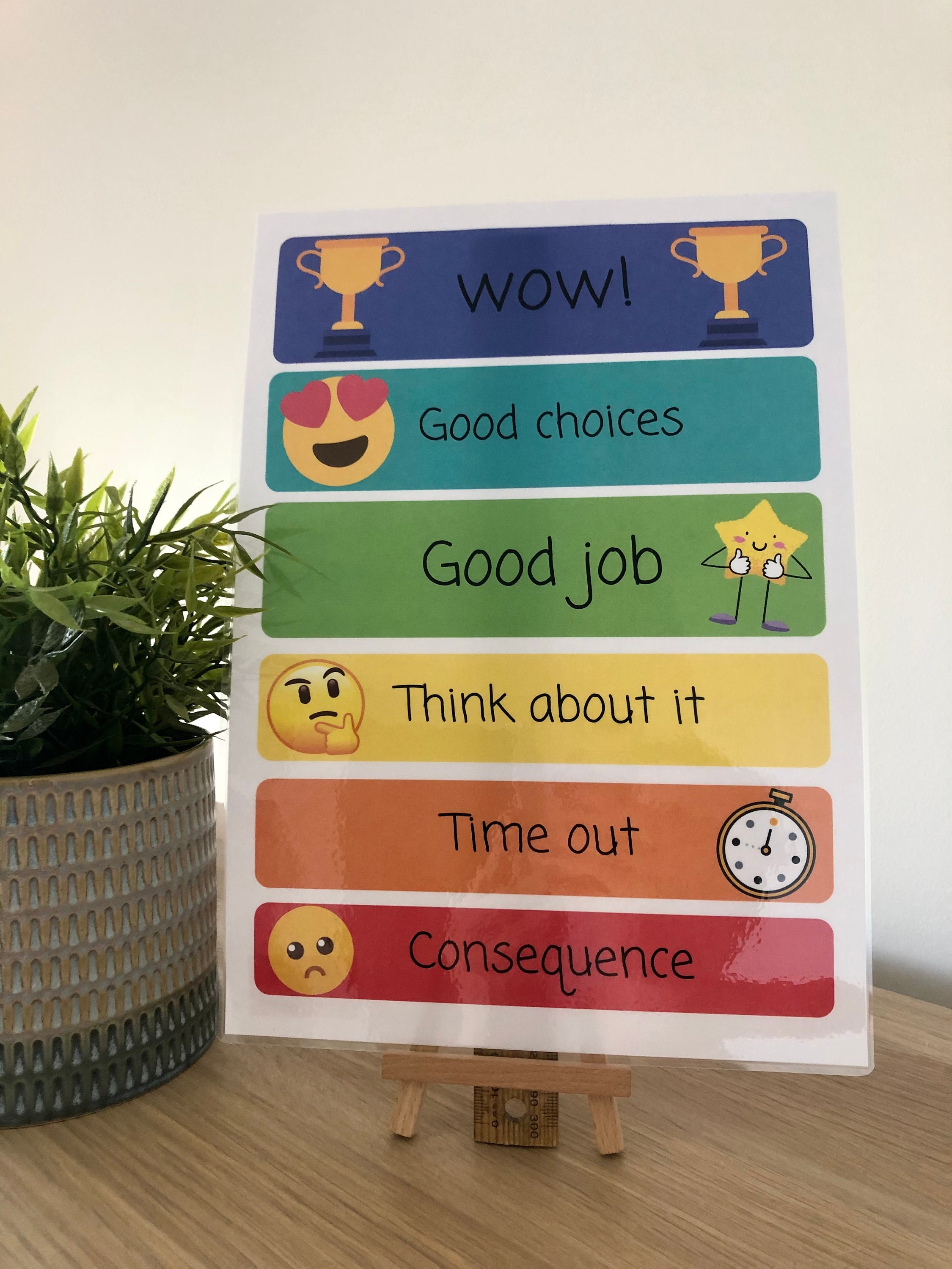 Downloadable Behaviour Chart Asd Adhd Autism Anxiety - Etsy