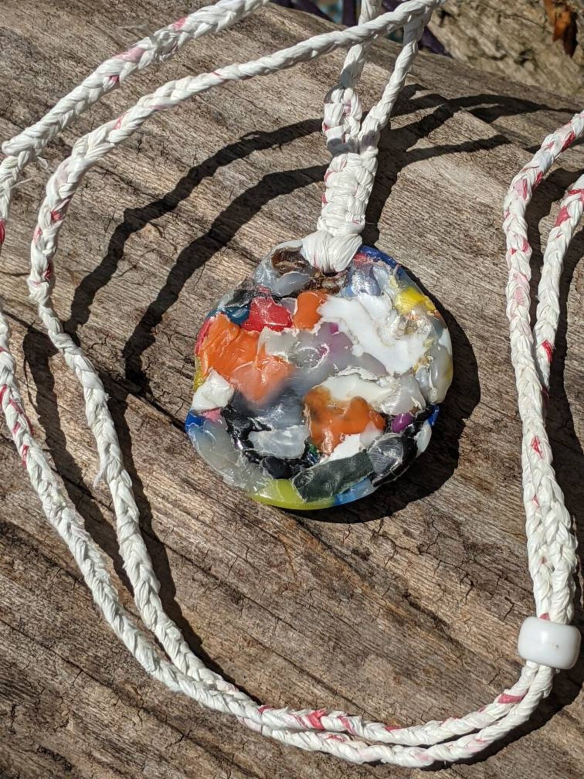 Plastic 'gem' Necklace. Made From 100% Recycled HDPE Plastic 32 - Etsy