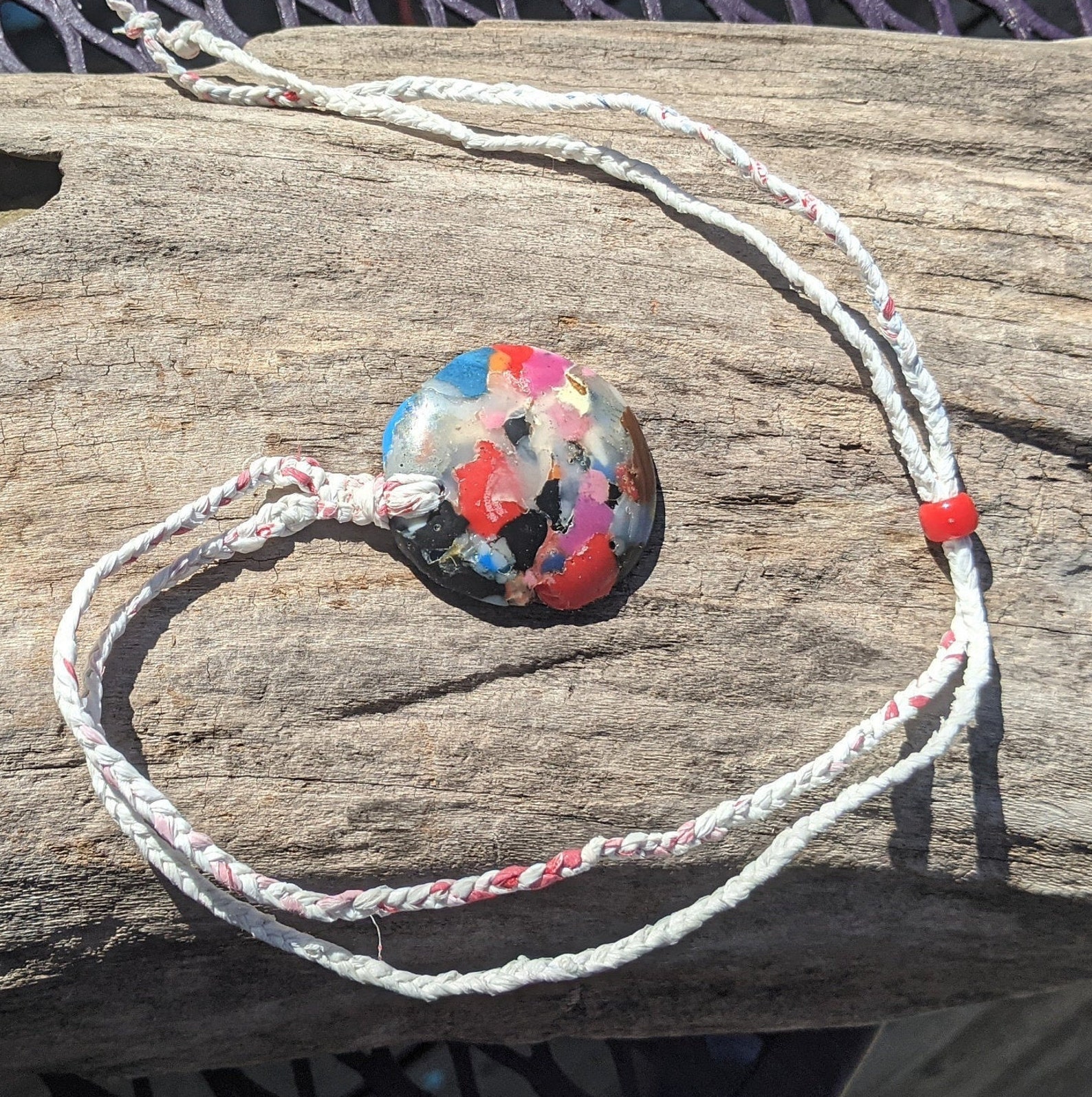 Plastic 'gem' Necklace. Made From 100% Recycled HDPE Plastic 18 - Etsy