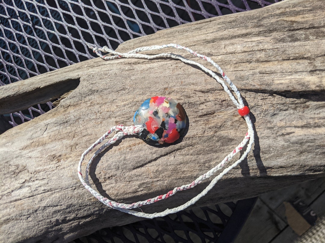 Plastic 'gem' Necklace. Made From 100% Recycled HDPE Plastic 18 - Etsy