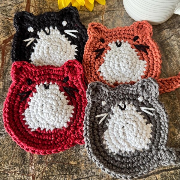 Cat Coasters - Etsy