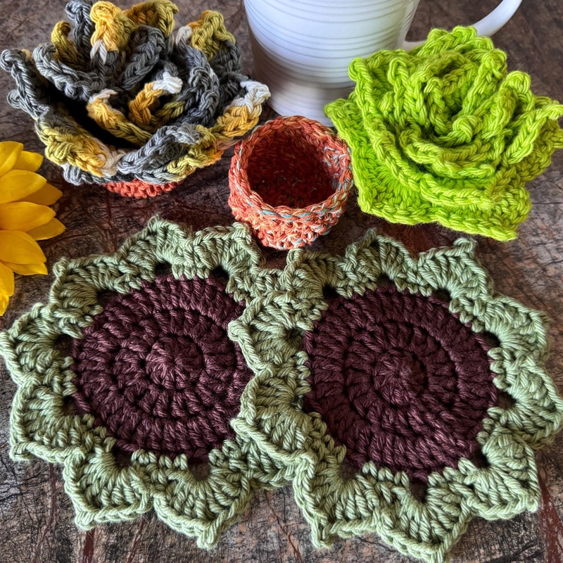 Coaster Crochet - Etsy