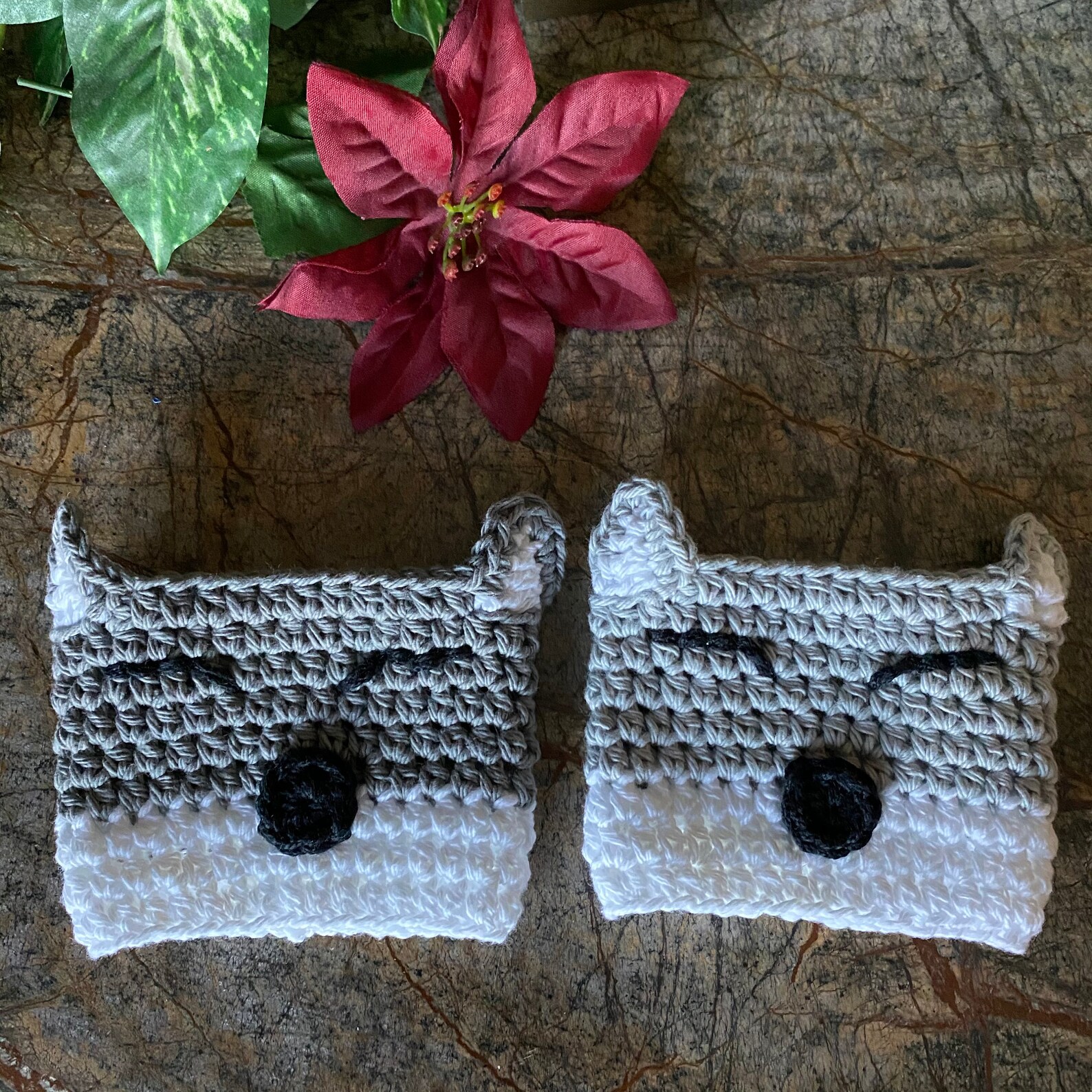 Wolf Cup Cozy Silver Fox Cup Cozy Wolf Cozy Crochet Cup - Etsy