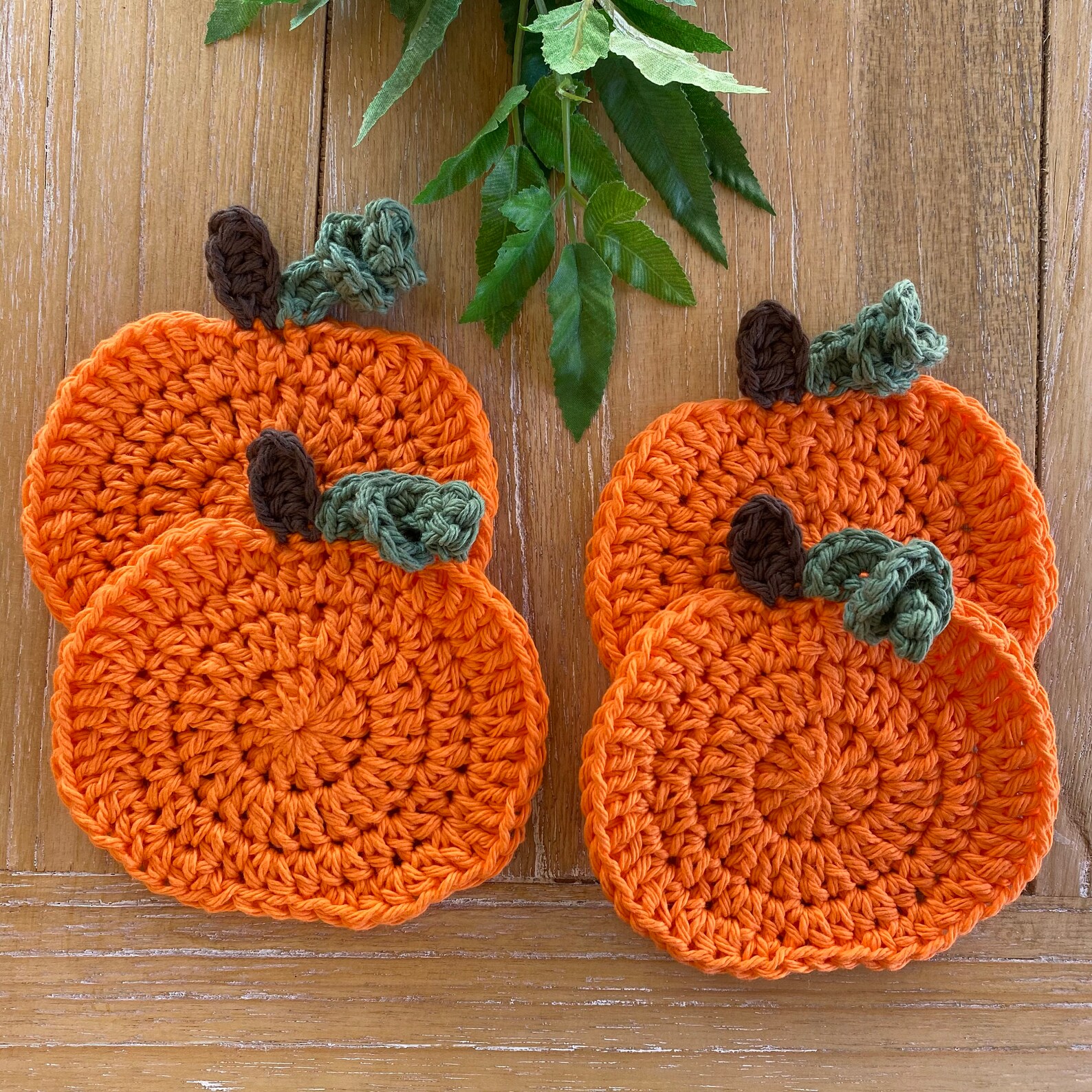 Pumpkin Coasters Set of 4 Fall Coasters Coasters Coffee | Etsy