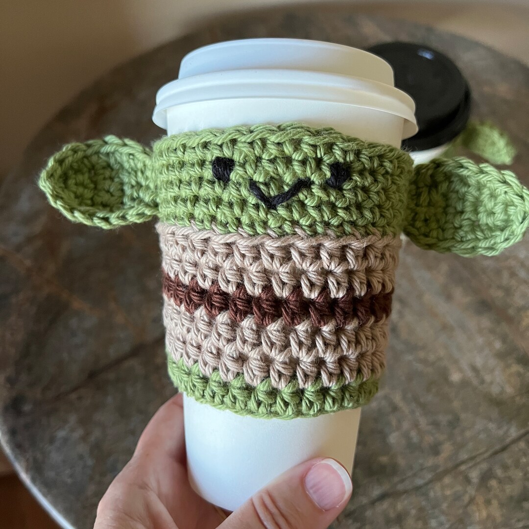 Baby Alien Cup Cozy Crocheted Coffee Cup Cozy Alien Cozy - Etsy