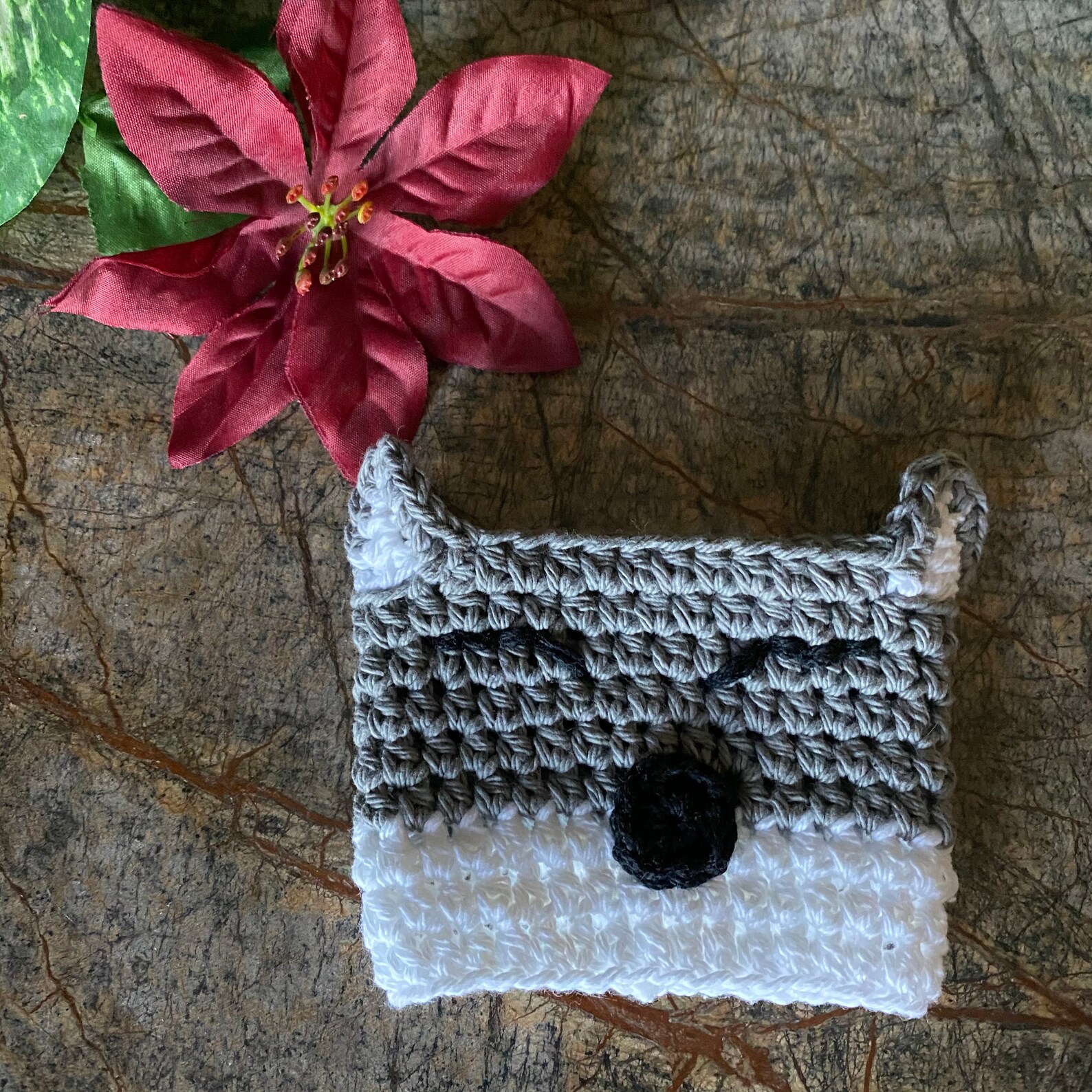 Wolf Cup Cozy Silver Fox Cup Cozy Wolf Cozy Crochet Cup - Etsy