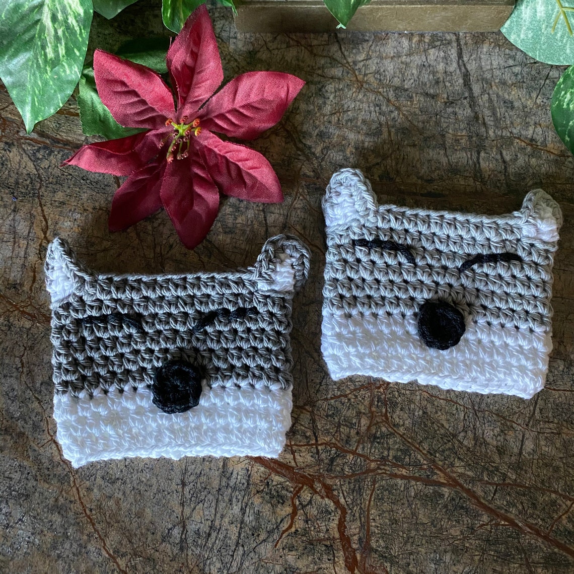 Wolf Cup Cozy Silver Fox Cup Cozy Wolf Cozy Crochet Cup - Etsy