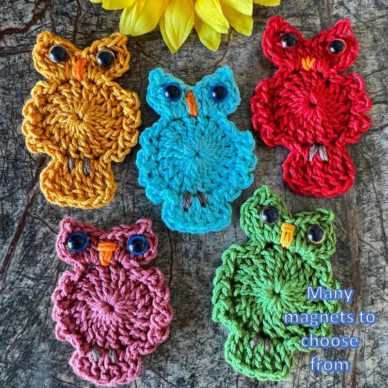 Crocheted Magnets - Etsy