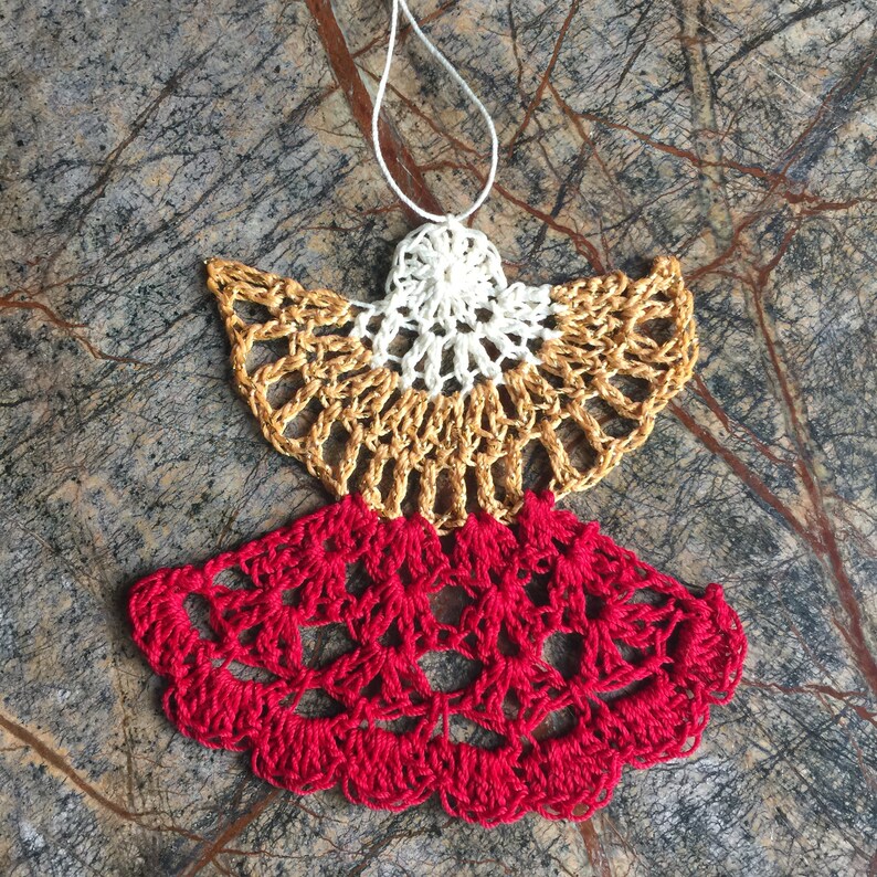 Crochet Angels Set of 3 Angel Ornaments Angels Tree | Etsy