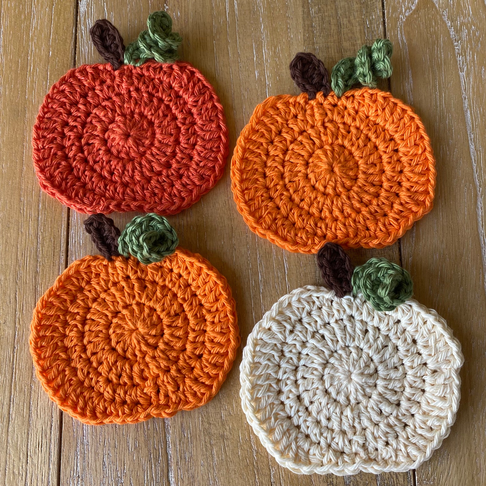 Pumpkin Coasters Set of 4 Fall Coasters Coasters Coffee | Etsy