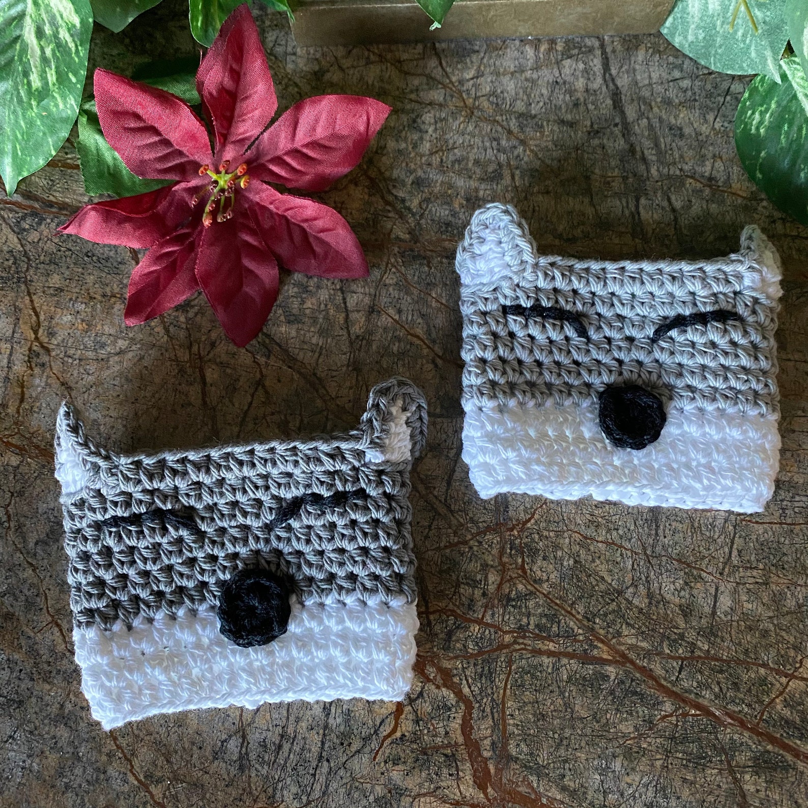 Wolf Cup Cozy Silver Fox Cup Cozy Wolf Cozy Crochet Cup - Etsy