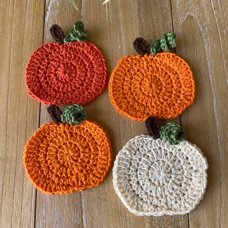 Pumpkin Coasters Set of 4 Fall Coasters Coasters Coffee | Etsy