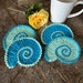 Seashell Coasters Set of 4, Seashell Beach Coasters, Coasters, Coffee ...