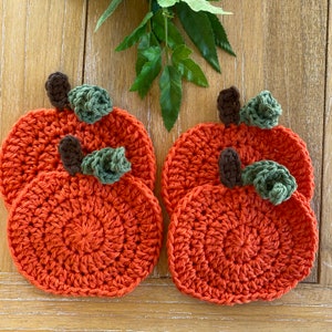 Pumpkin Coasters Set of 4 Fall Coasters Coasters Coffee | Etsy