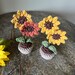 Mini Double Sunflower & Pot Crochet Amigurumi Sunflower - Etsy