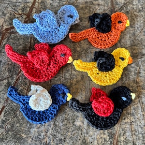 Crocheted Refrigerator Magnets, Fridge Magnets, Kitchen Decor, Assorted ...