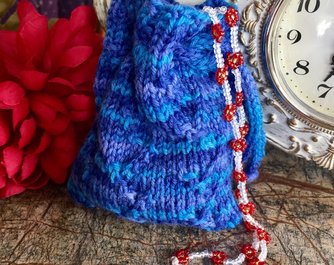 Knitted Pouch, Knitted Bag, Pouch, Gift Card Holder, Small Pouch, Gift ...