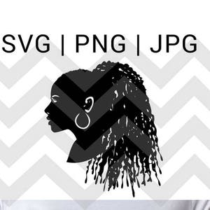 Dreadlock SVG Locs SVG Files African American Svg Files Black Girl Svg ...