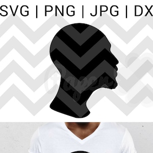Black Man Svg Bald Man Svg Men Svg Files Black African King Svg African ...