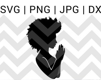Praying Lady Svg - Etsy UK