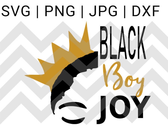 Black Boy Joy SVG Cut Files - Etsy