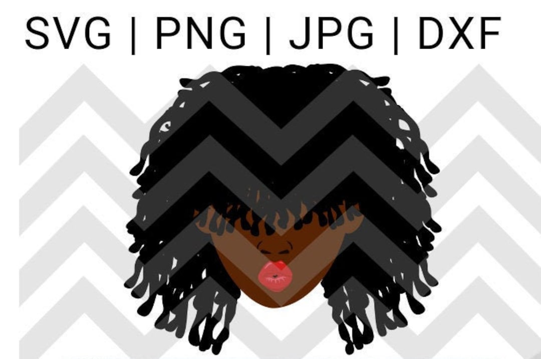 Black Girl With Dreadlocks Svg File - Etsy Denmark