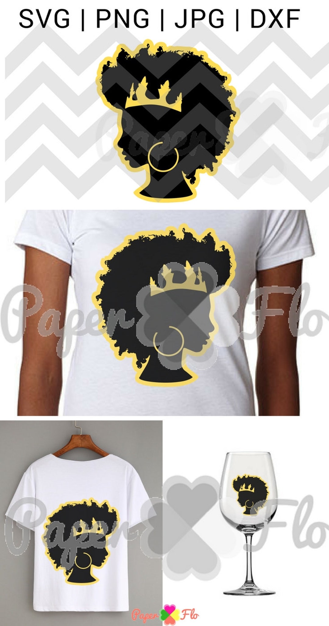Afro Crown Svg Afro Hair Cut File Afro Queen Svg File Black - Etsy
