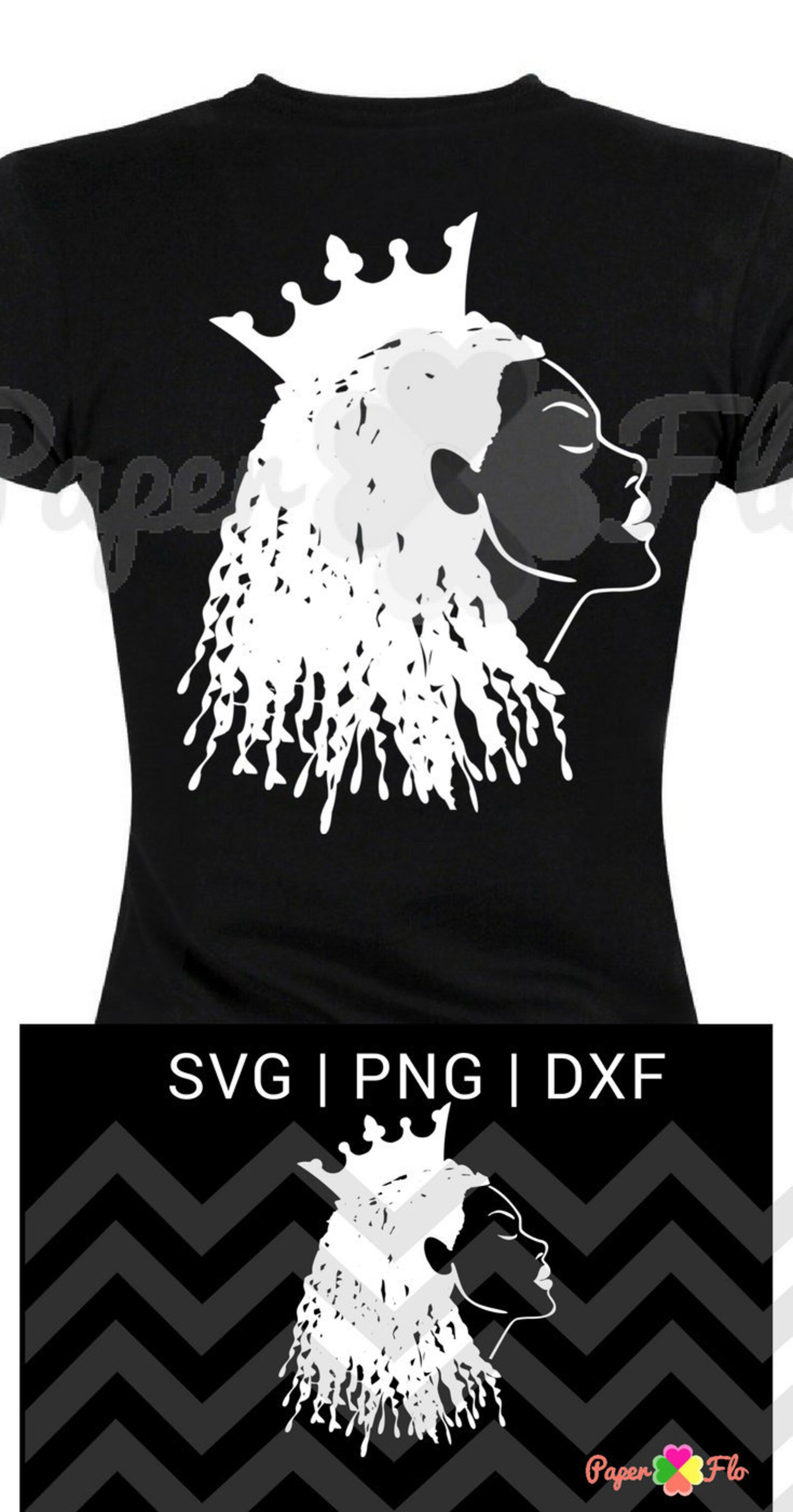 Locs SVG Black Queen Svg Cut File Loc Queen Svg File Loc Svg | Etsy