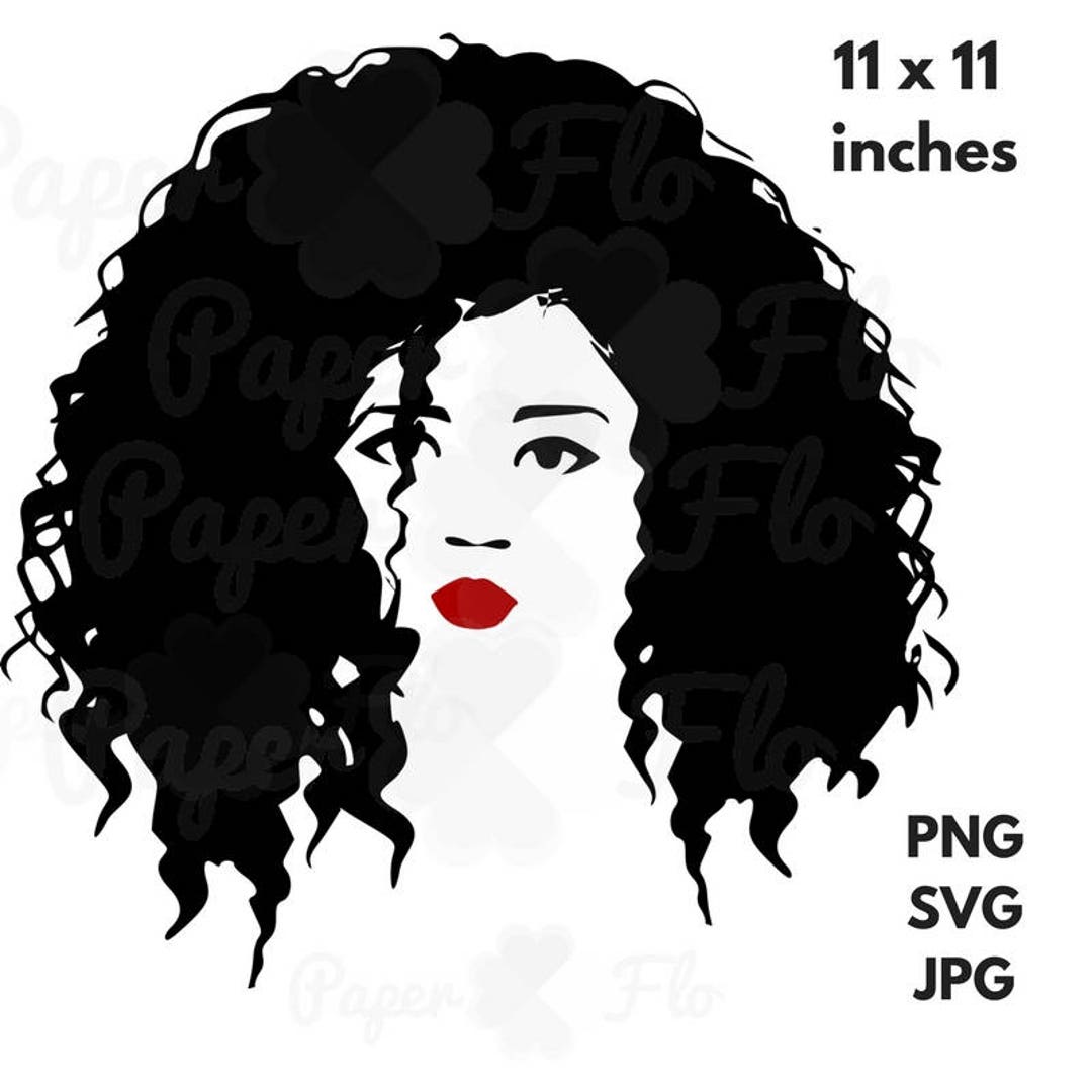 Natural Hair SVG Diva Black Woman Clip Art Black Ethnic Svg - Etsy