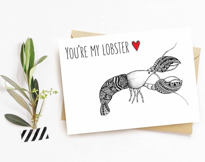 Friends Lobster Anniversary Card, Friends Anniversary Card, You're My ...