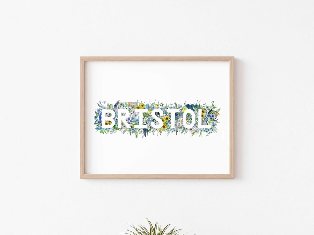 Bristol Art Print, Bristol Wall Art , Bristol Décor , City Print ...