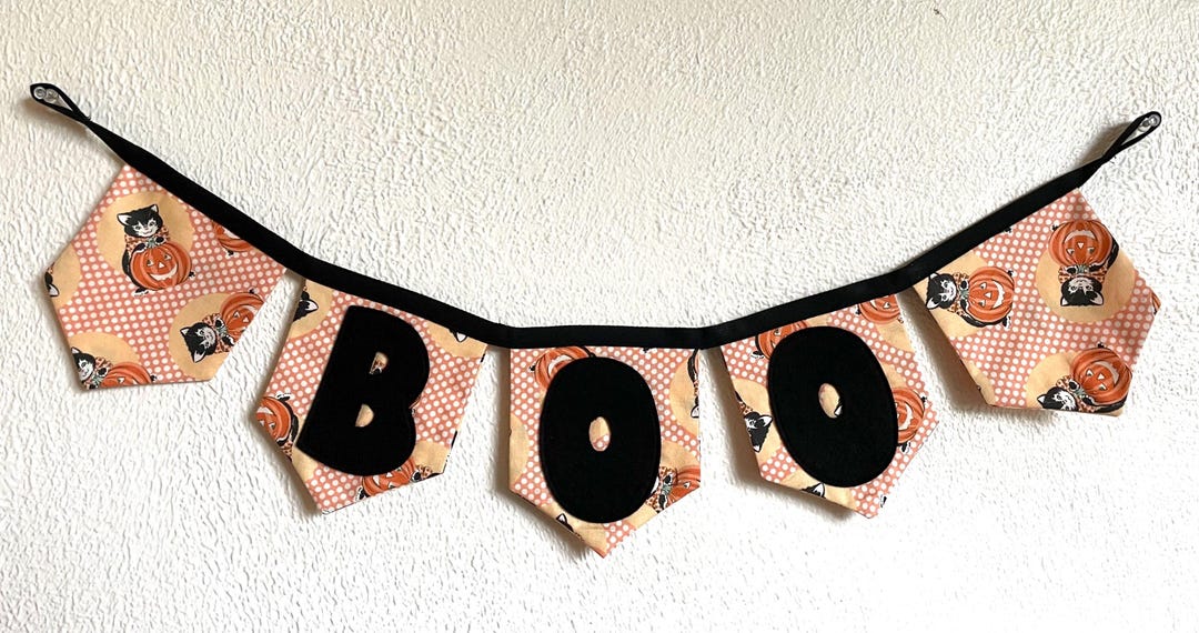Halloween Bunting Banner, Vintage Halloween Vibes, Halloween Decor ...