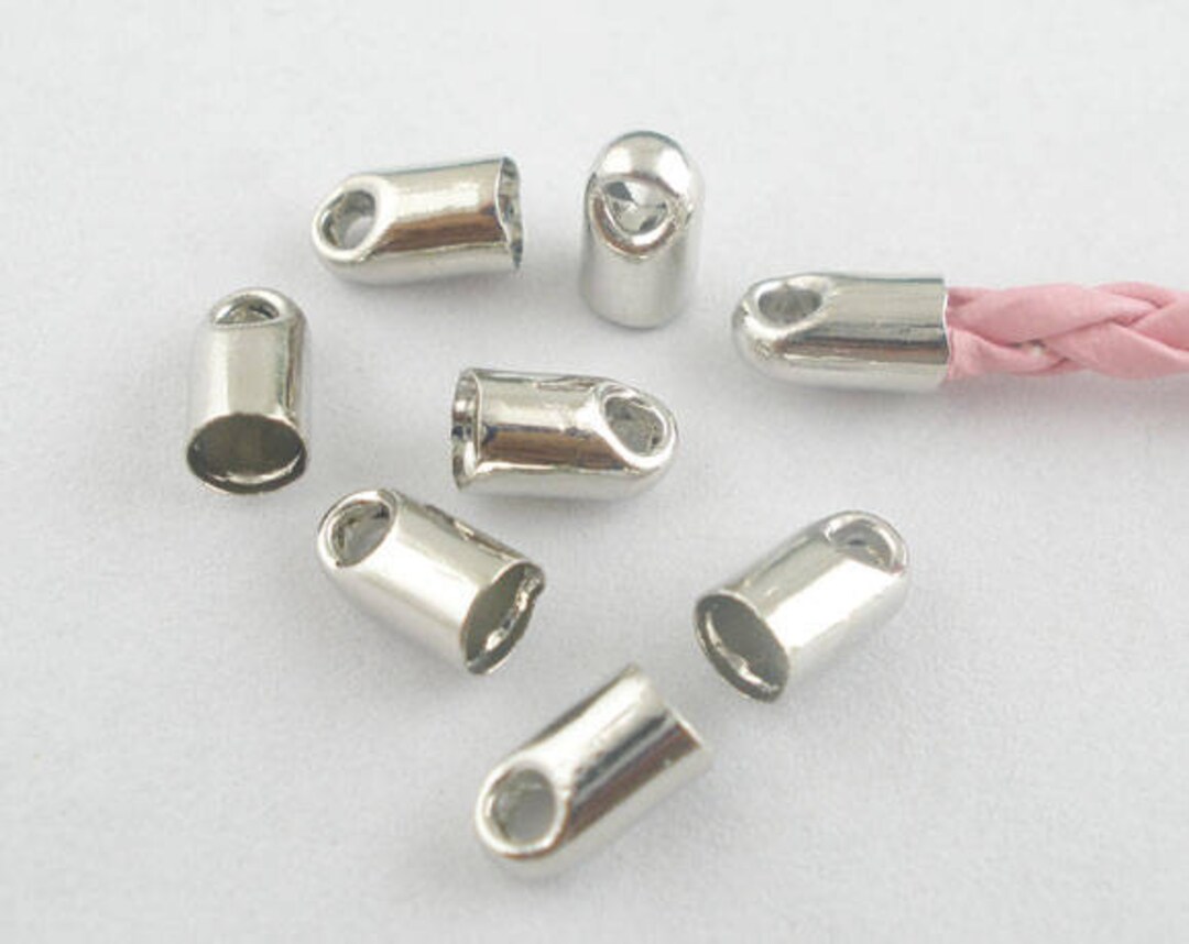 500 Fasteners, End Caps, Band Caps, Silver - Etsy