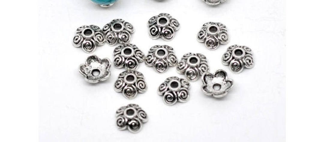 100 Pearl Caps, Pearls, Caps for Pearls, Flower, Blossoms, - Etsy UK