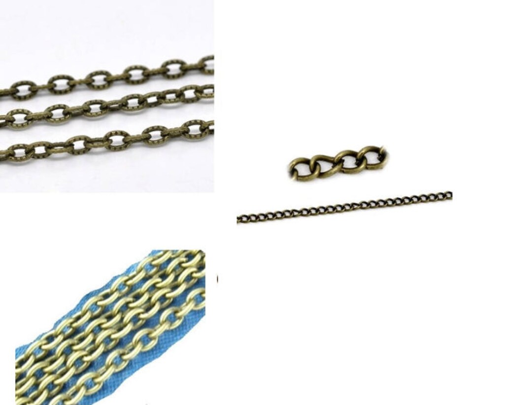 Link Chain, Chain, Jewelry Chain, Bronze, - Etsy