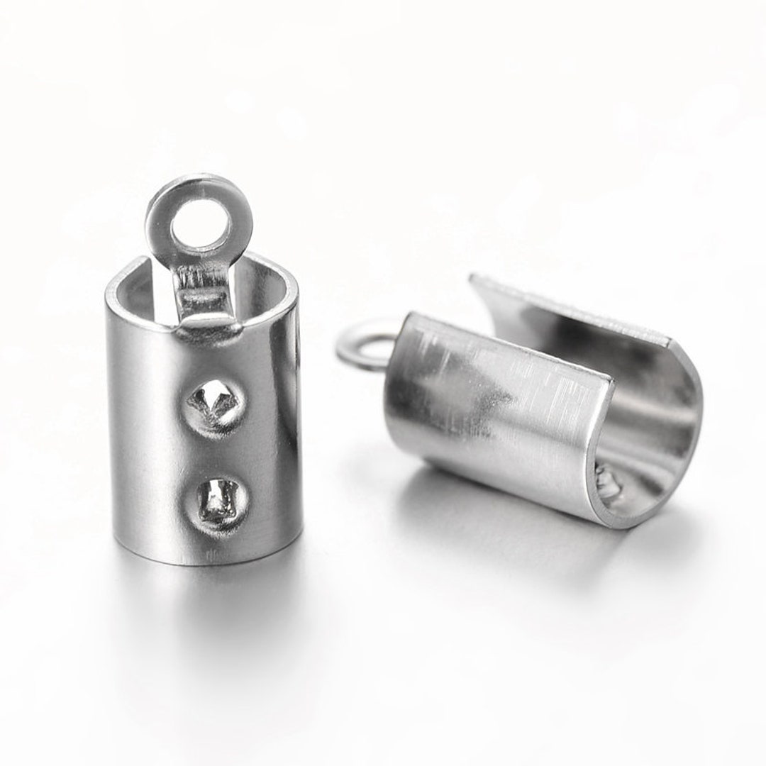 20 End Caps, Band Caps, Stainless Steel - Etsy